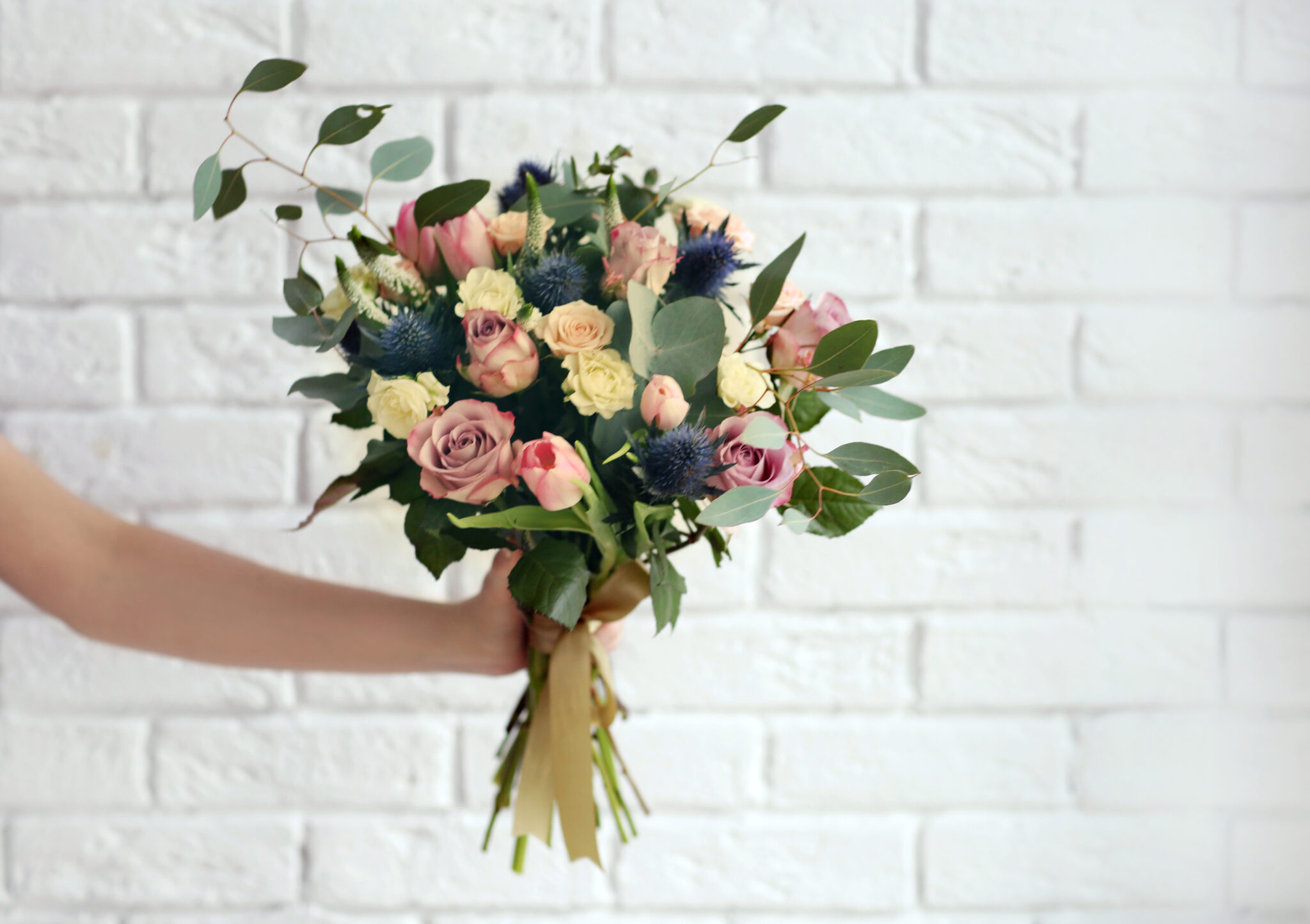 Arreglo Floral Blanco Flores Mar Y Sol